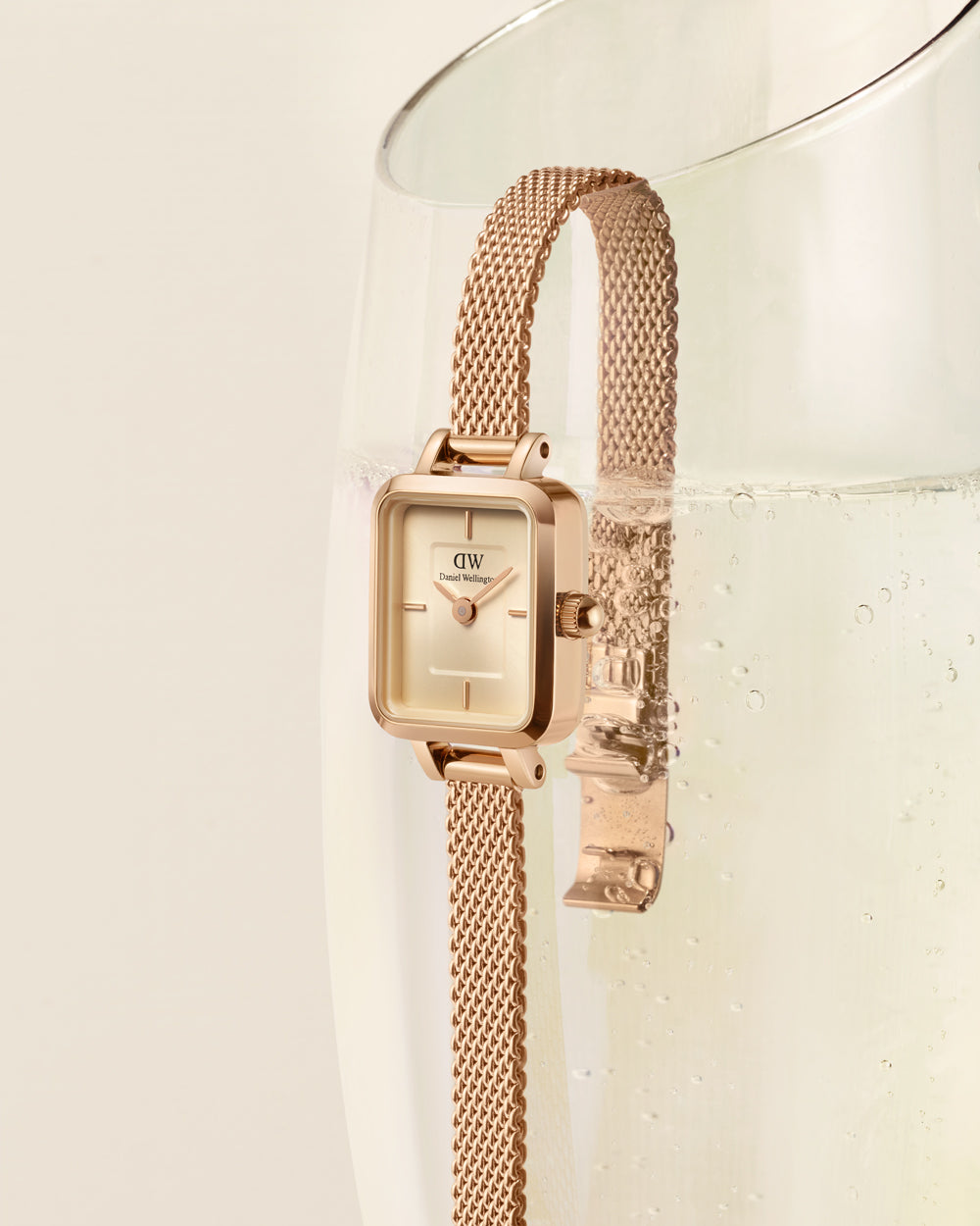Quadro Mini - Watches for women in rose gold & gold | DW