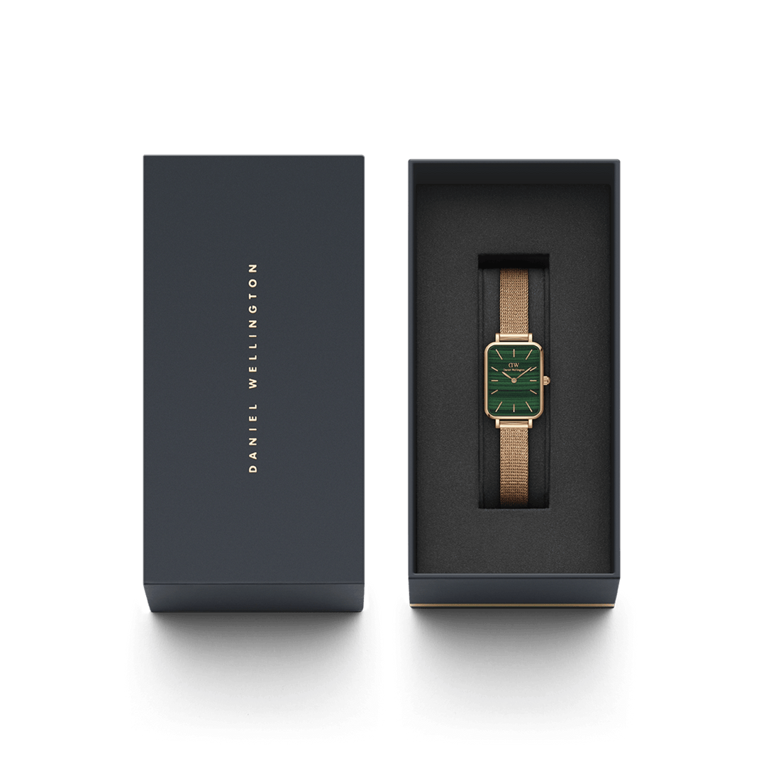 Quadro - Green square dial watch for women | DW
